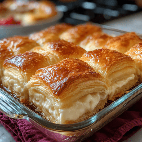 Cheesecake-Croissant-Auflauf